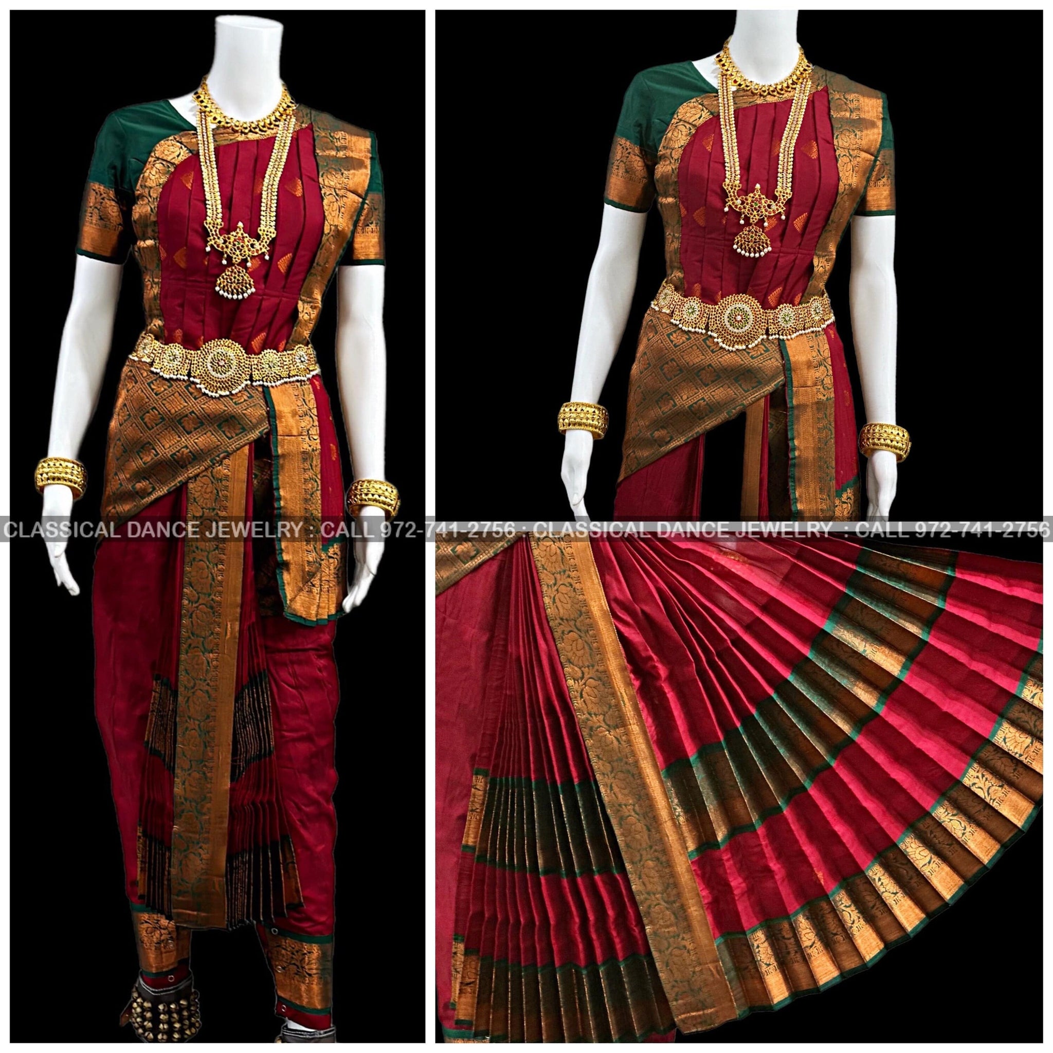 Kuchipudi Dress And Ornaments