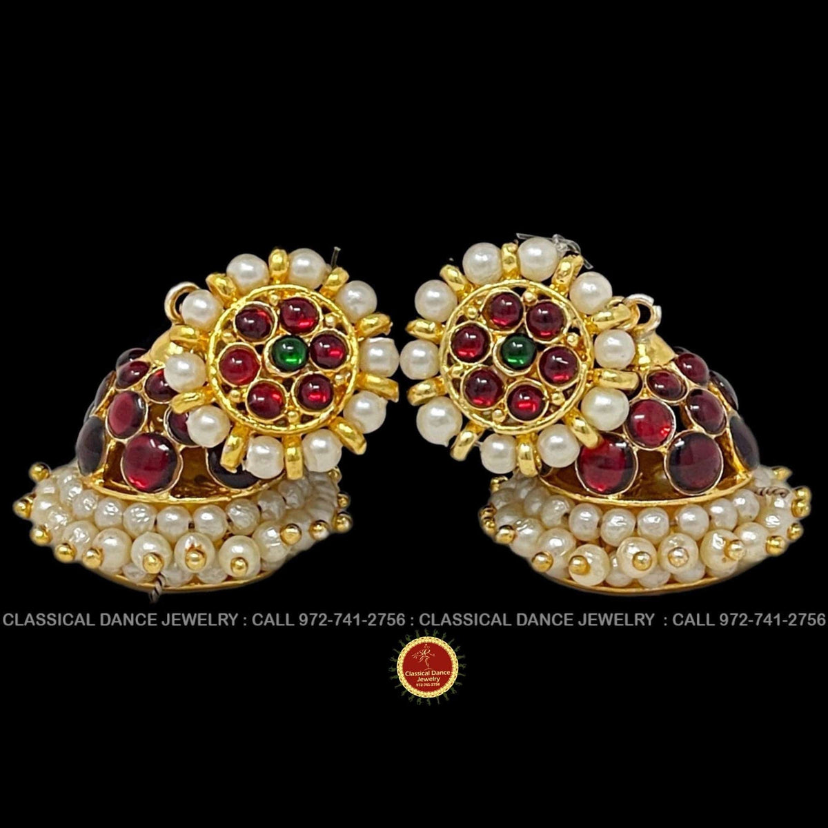 Kemp Temple Choker Poothali Indian Jewelry | Bharatanatyam Kuchipudi P ...