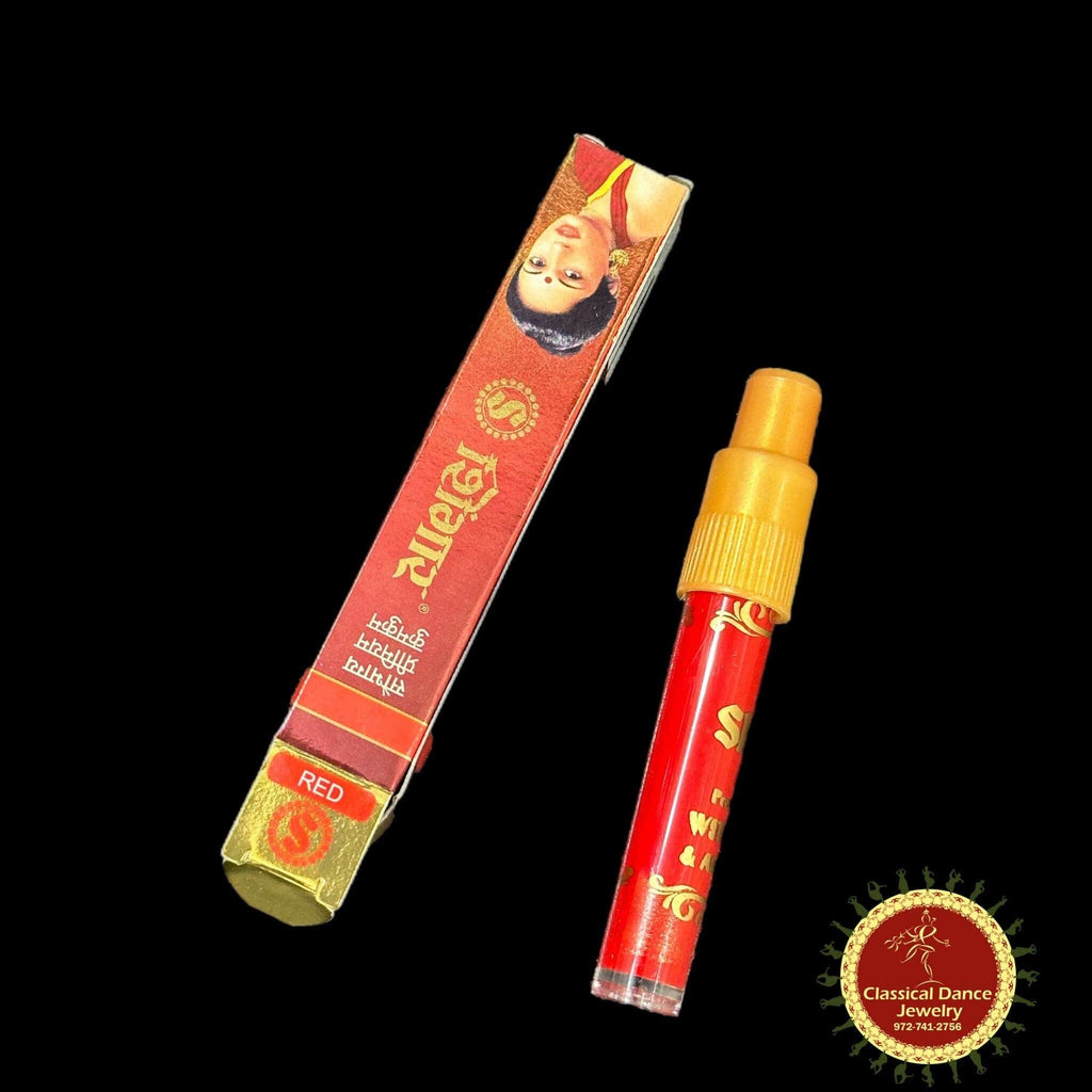 MAROON RED WHITE BLACK Shingar Eyetex Liquid Bindi | Weddings Bharatan ...