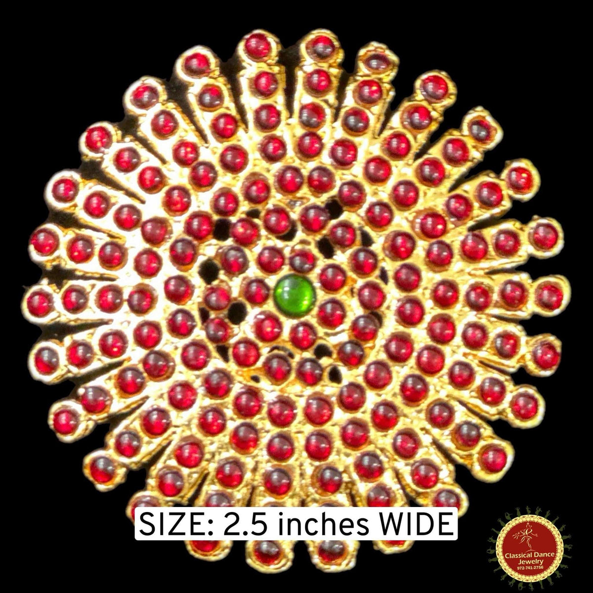 Traditional Kemp Temple Indian Jewelry Rakodi | Bharatnatyam, Kuchipud ...