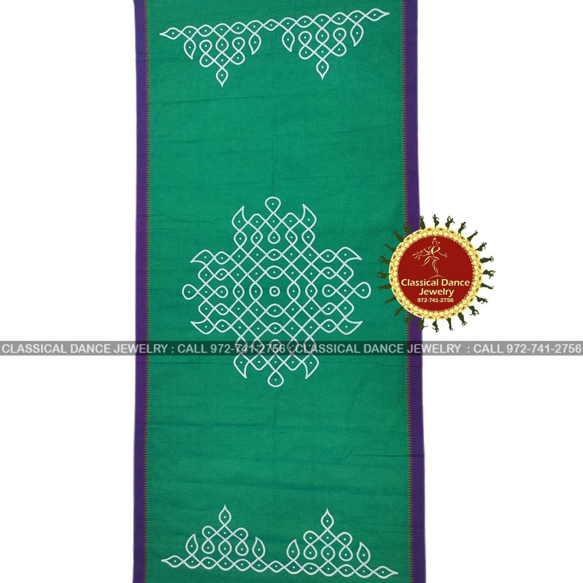 Green Muggu Rangoli Kolam Cotton Back Drop Cloth Ammavaru Weddings Puj ...