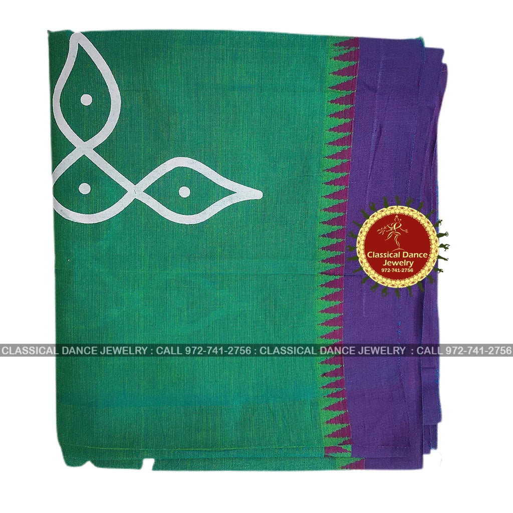 Green Muggu Rangoli Kolam Cotton Back Drop Cloth Ammavaru Weddings Puj ...