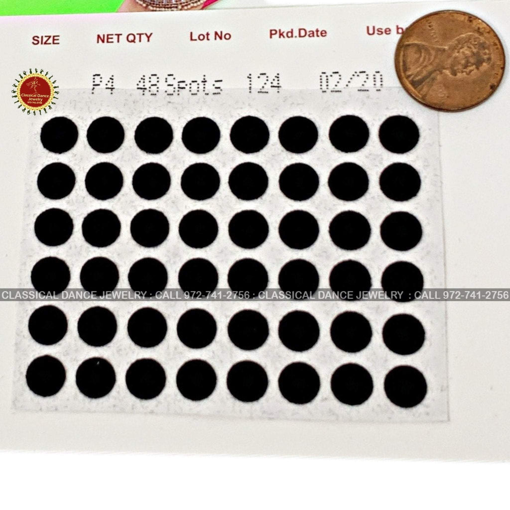 Eyetex Bindi p10, P4 Bindi Sticker Kumkum Black, Eyetex Round ...