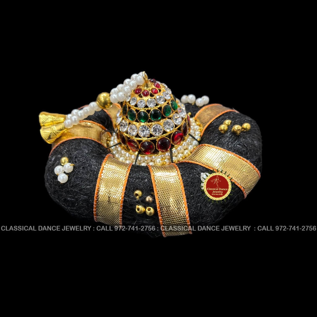 Pearls Kemp Hair Andal Kondai Bun | Rakodi Indian Jewelry | Bharatanat ...